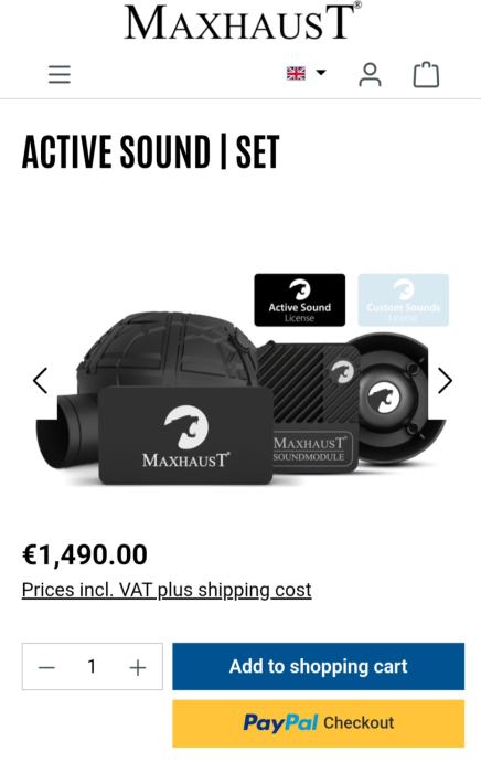 MAXHAUST Active Sound Booster kit - Deep speaker & High speaker