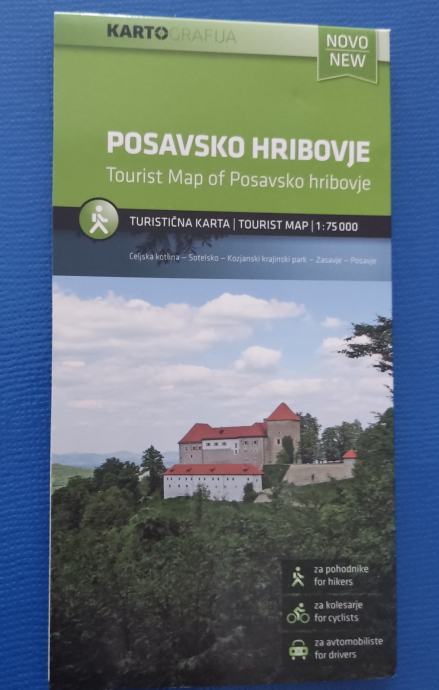 Posavsko hribovje zemljevid nov nerabljen