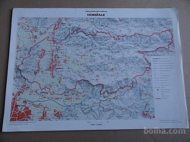 PREGLEDNA KARTA OBČINE DOMŽALE, 1976