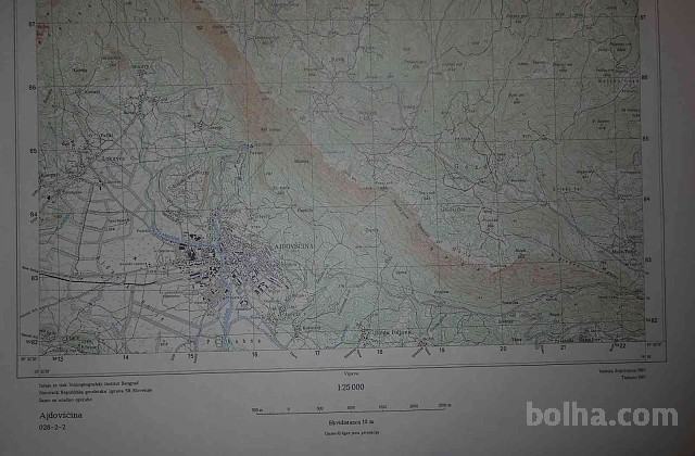 topografske karte 1:25 000