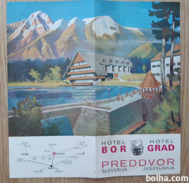 Turistični prospekt Hotel Grad, Bor PREDDVOR