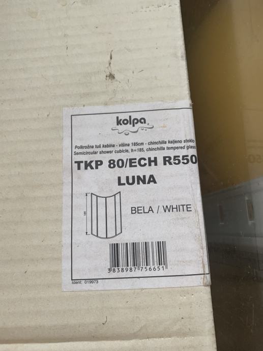 KolpaSan tuš kabina 80 in kad NOVO