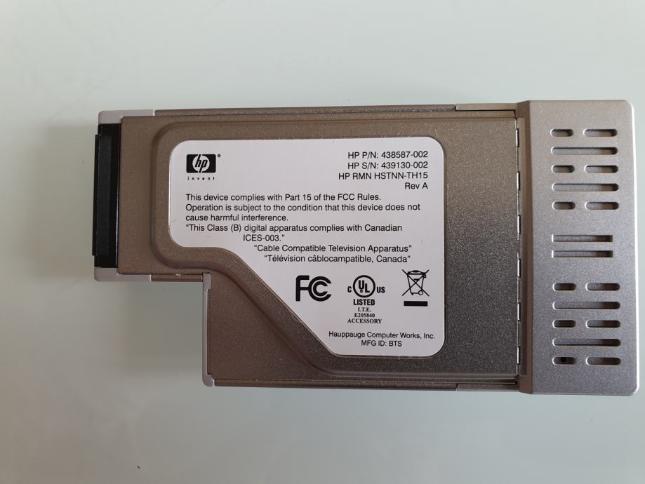 HP Express Card Digital / Analog TV Tuner Kit / EC680
