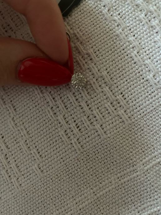 Uhani, nove. Srebro in biser