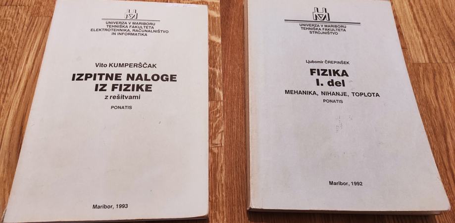 Izpitne naloge iz fizike z rešitvami+ Fizika 1. del