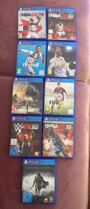 PRODAM IGRICE ZA PS 4