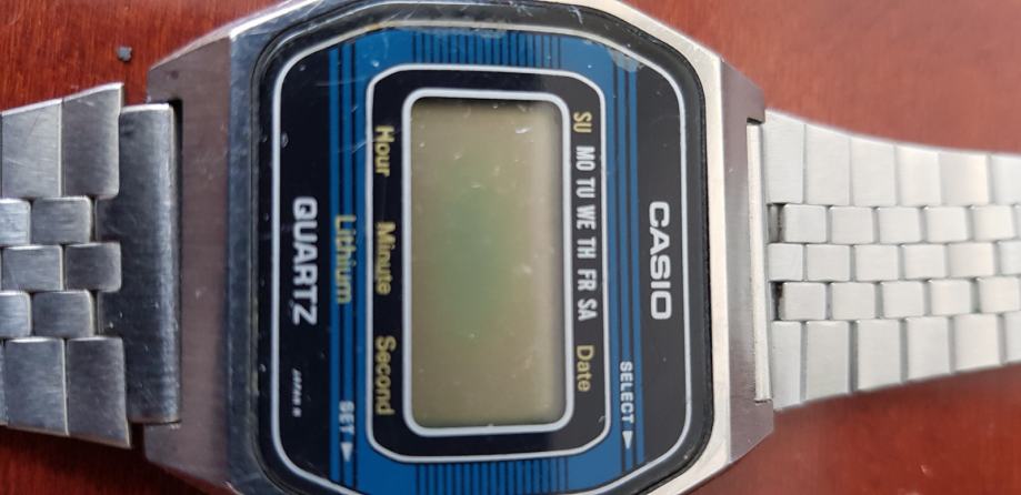 X 16.9.2021 Japonska ročna digitalna ura CASIO Lithium Quartz, iz 1980