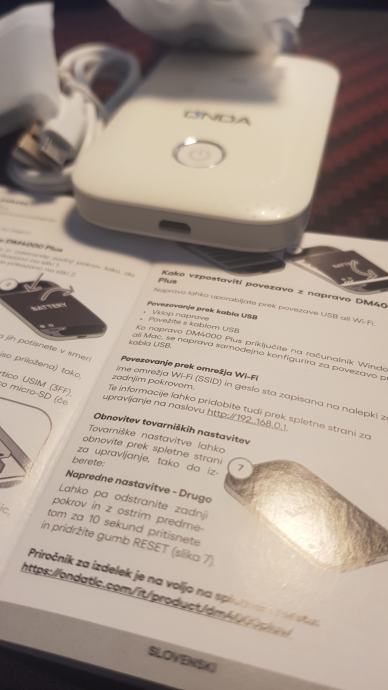 4G LTE prenosni Wi-Fi modem ONDA DM4000 Plus (nov)