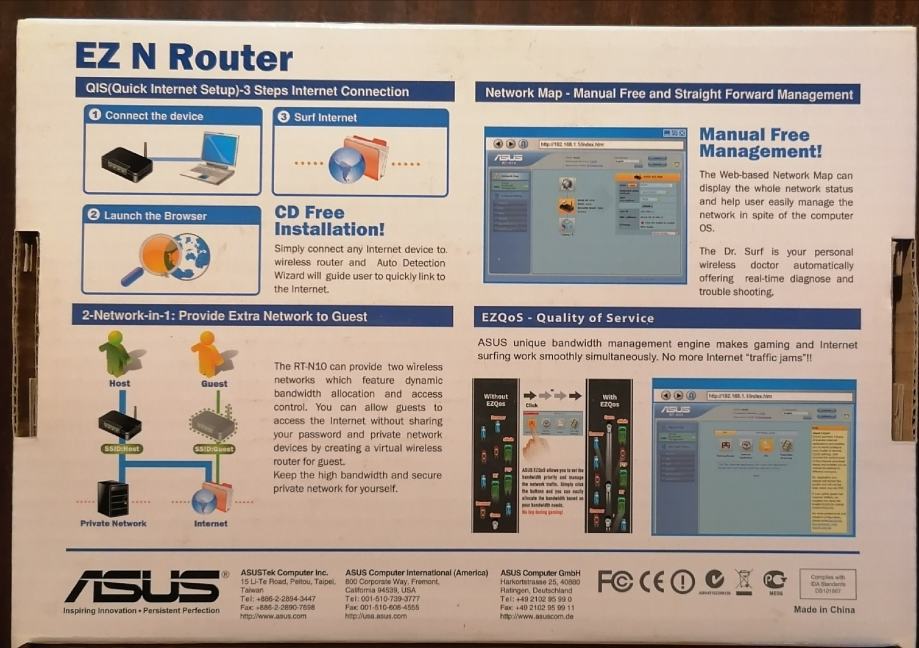 ASUS ROUTER EZ N RT-N10