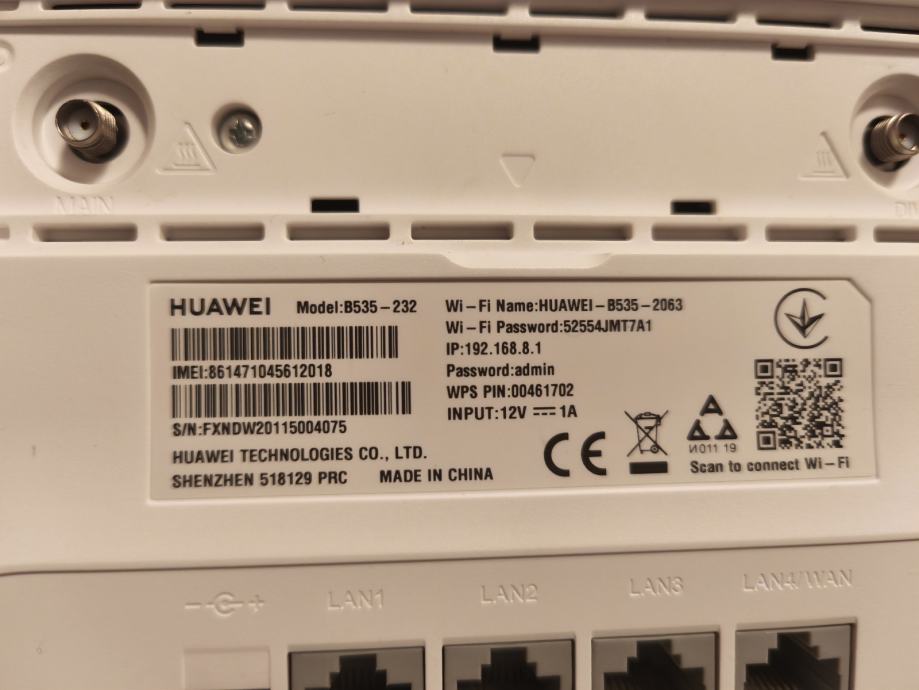 Huawei b535 4 router z antenama