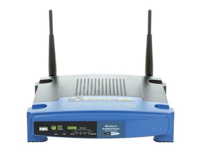 Linksys router WRT54GL 2.4GHz 802.11g - tomatoRAF