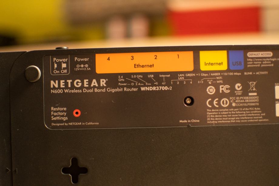 NETGEAR Router WNDR3700v2 N600 Gigabit