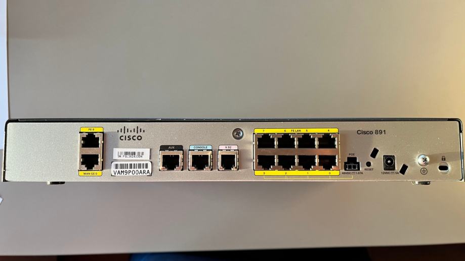 Usmerjevalnik Cisco 891-K9