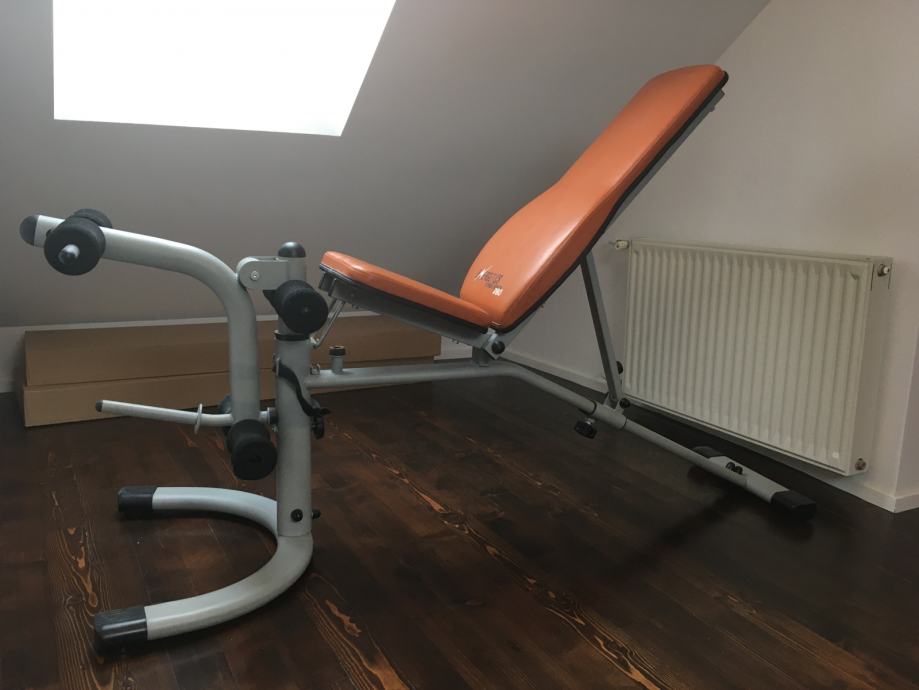 Vadbena klop Energetics Power Bench 280, fitnes klop za uteži