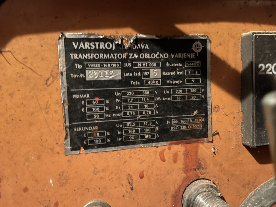 Varstroj Varex 160/180