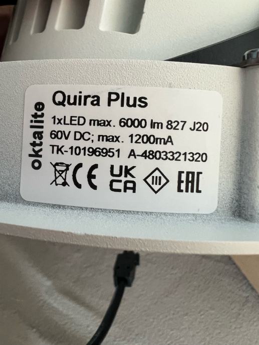 oktalite Quira plus vgradna pomična LED luč 60V