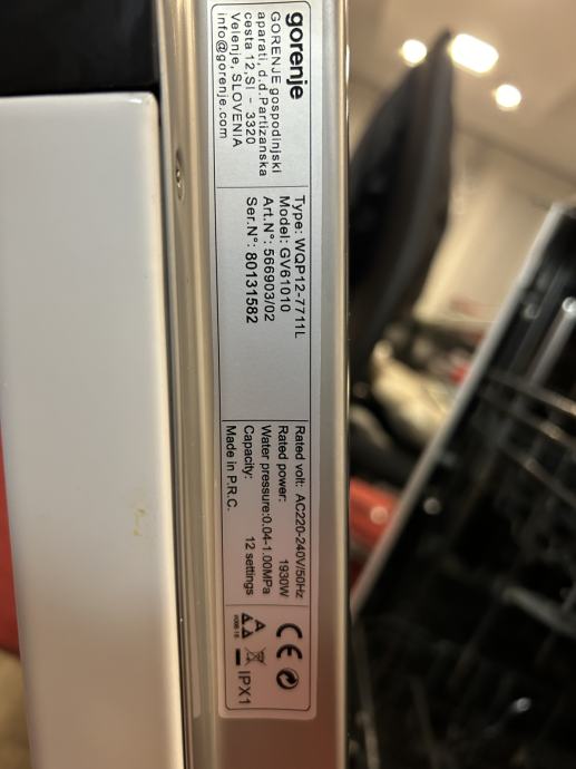Pomivalni stroj Gorenje GV61010
