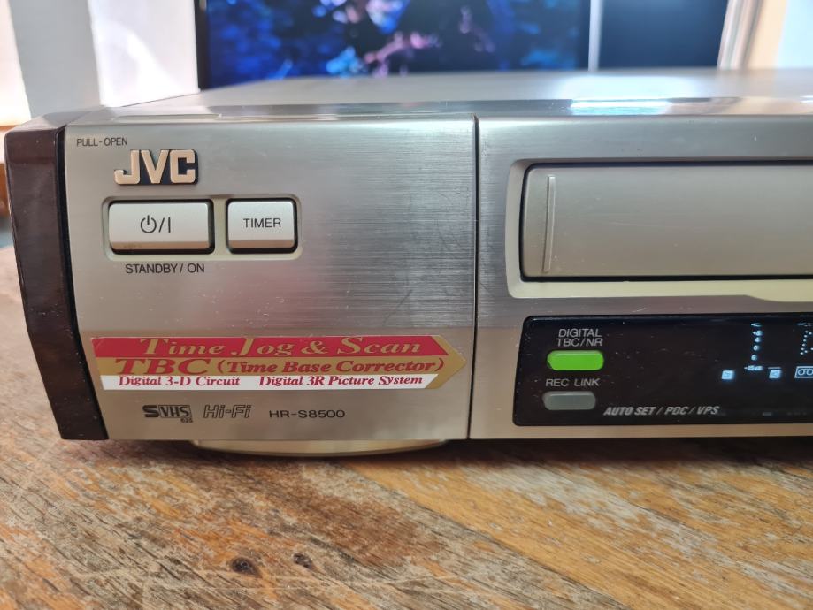 JVC HR-S8500, Super VHS videorekorder, top