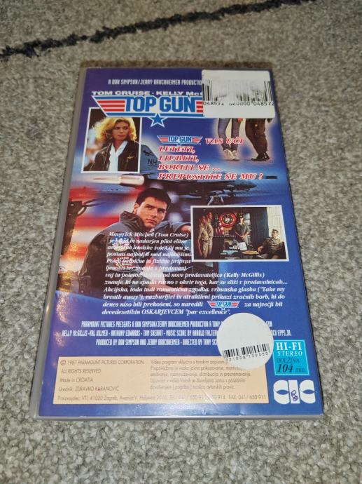 Filmi Grease, Top Gun, Indiana Jones na VHS