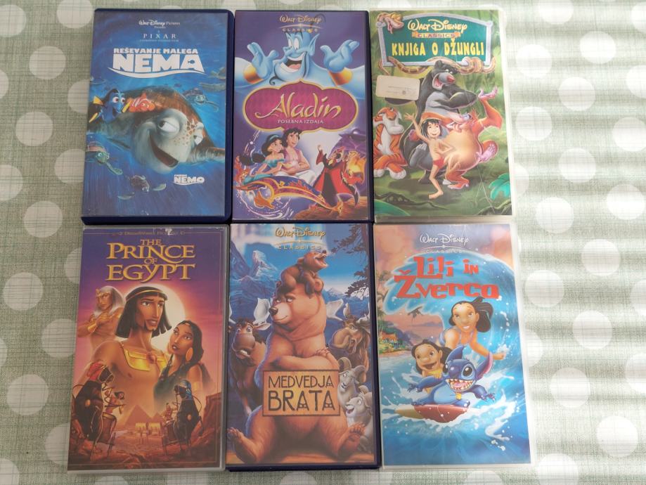 VHS RISANKE WALT DISNEY,VHS FILMI KEKEC + OSTALE VHS RISANKE