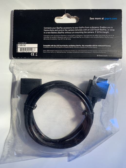 GoPro BacPac Extension Cable