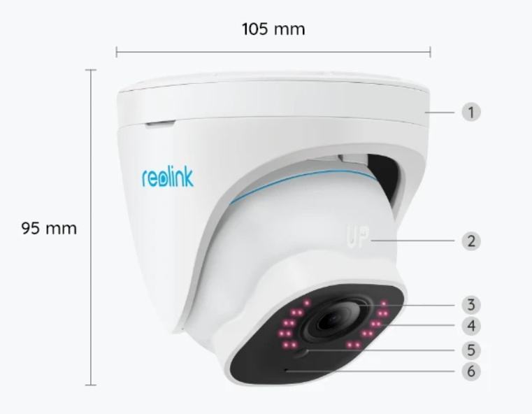 NOVA Reolink RLC-820A kamera - POE, 4K, AI, IR, H265