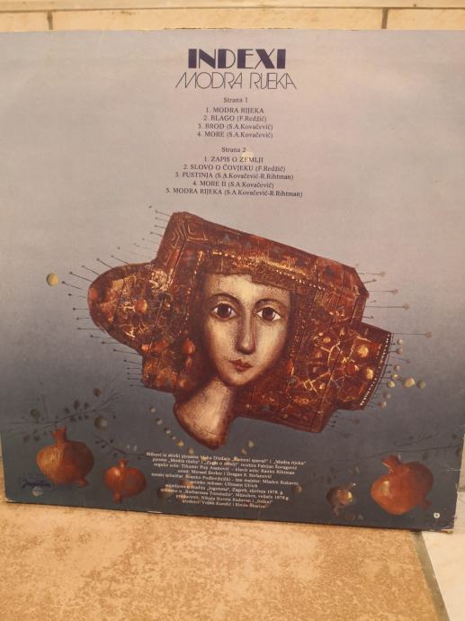 INDEXI MODRA RIJEKA,LP 1978,redkost!! gramofonska plošča