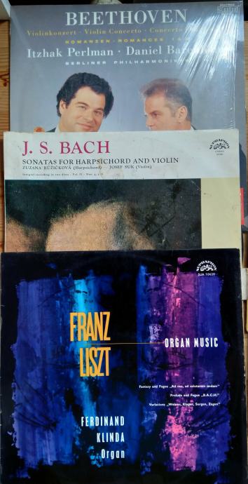 LP plošče, vinili, klasična glasba: Mozart, Brahms, Liszt...