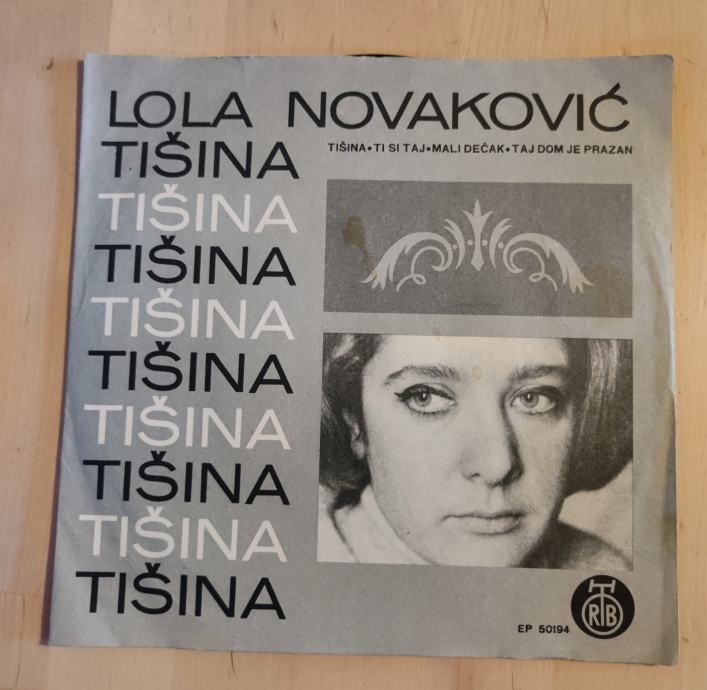 Mala Plošča Lola Novaković ‎ Tišina