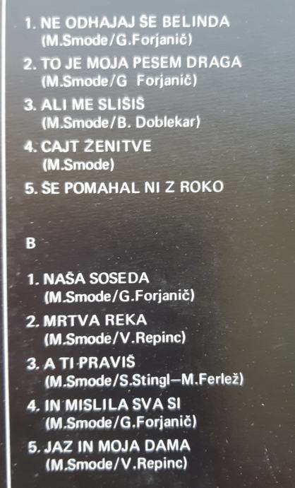 MARIJAN SMODE (To je moja pesem draga ,1982