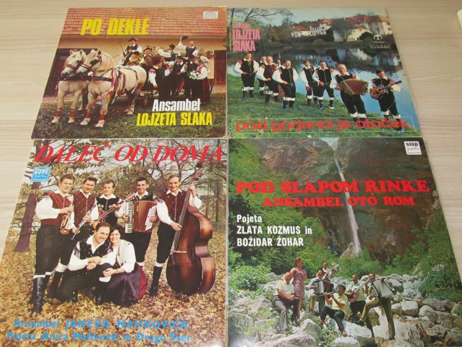 Slovenska narodno zabavna glasba (več zelo dobro ohranjenih plošč)