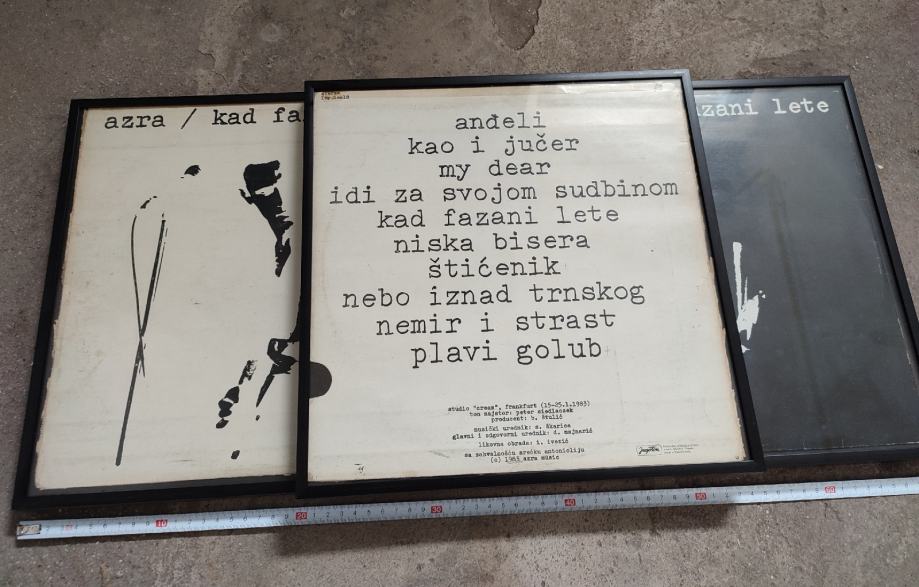 Štulić Azra uokvirjen originalni ovitek 3x Kad fazani lete SFRJ