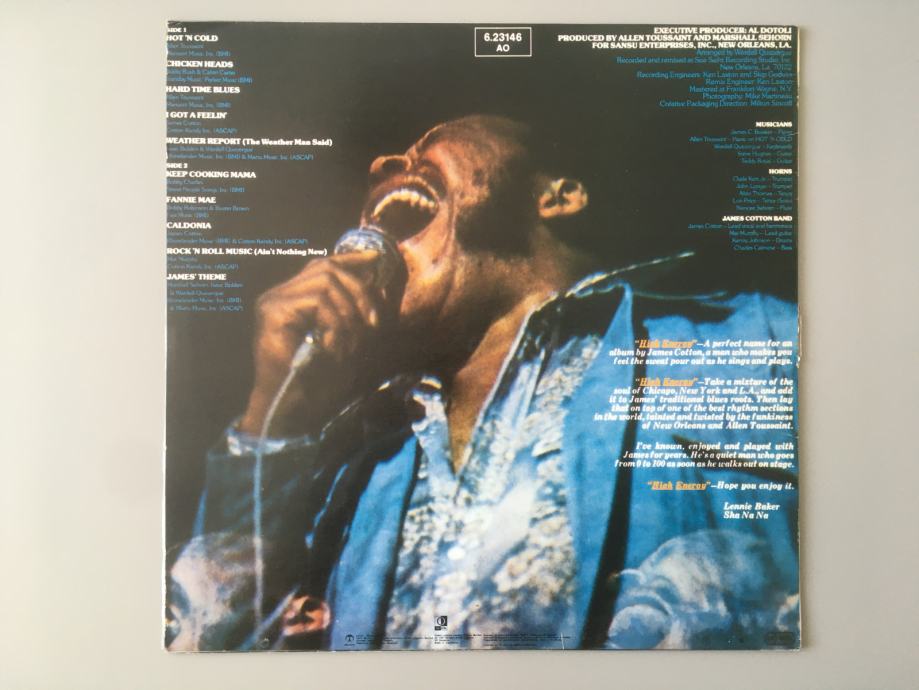 The James Cotton Band - High Energy (LP / vinyl / vinil)