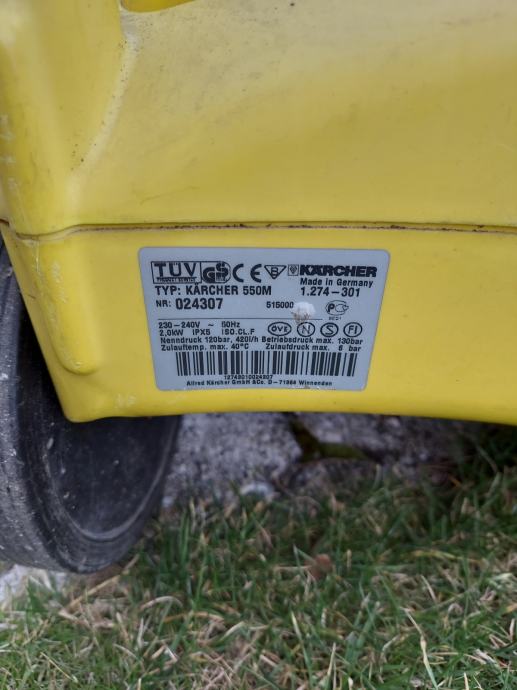 Karcher serija 5, model 550M visokotlačni čistilec