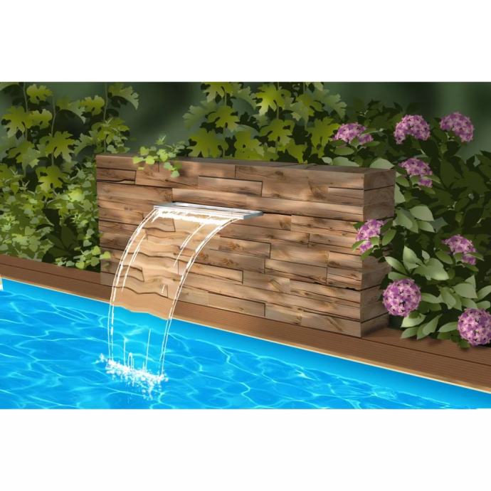 Ubbink Vodni slap Niagara LED 60 cm prozoren 7504609