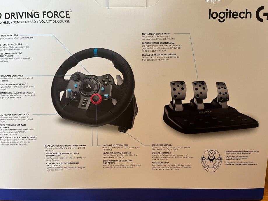 Logitech G29 Racing Wheel PC/PS4 + pedala
