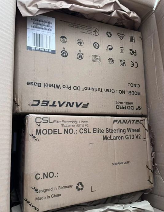 Fanatec-Kit (Fanatec DD Pro 8Nm + McLaren GT3 v2 + CSL Elite)