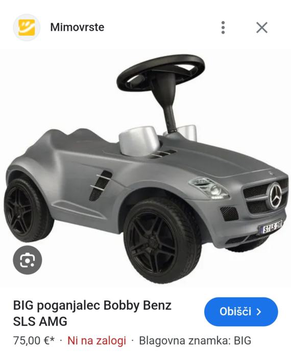 Poganjalca Chicco Ducati Monster + Big Bobby Mercedes SLS AMG – zvok,
