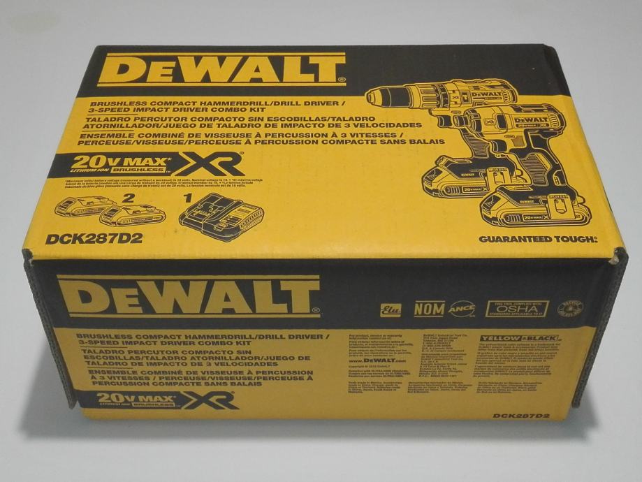 Dewalt udarni baterijski vijačnik in vrtalnik DCD796 P2 in DCF887 P2