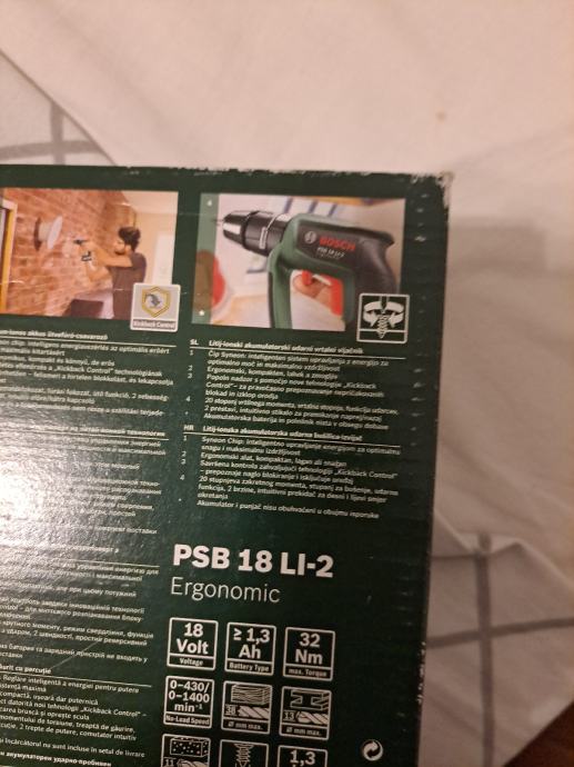 Vijačnik akumulatorski Bosh psb 18 li-2