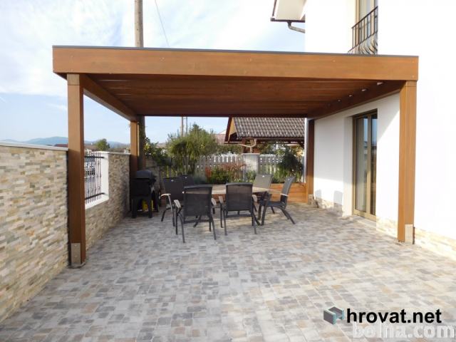 Lesene pergole, pergole, senčila- Pergola Dolgi Most
