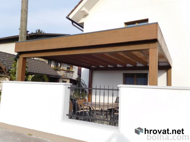 Lesene pergole, pergole, senčila- Pergola Dolgi Most