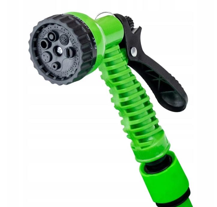 Raztegljiva vrtna cev 75m za zalivanje 7 funkcij z dodatki