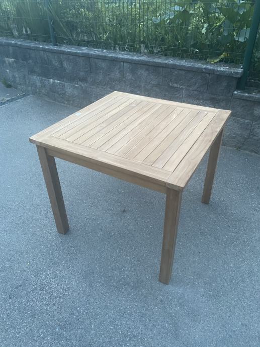 Teak miza, masivna miza iz tikovine
