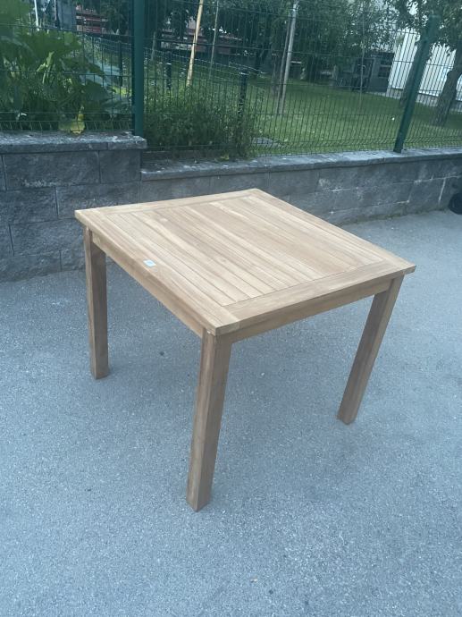 Teak miza, masivna miza iz tikovine