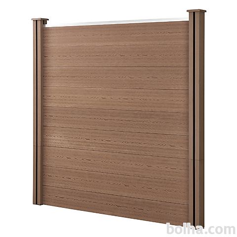 Vrtna ograja panelna ograja WPC kompozit 183x187cm