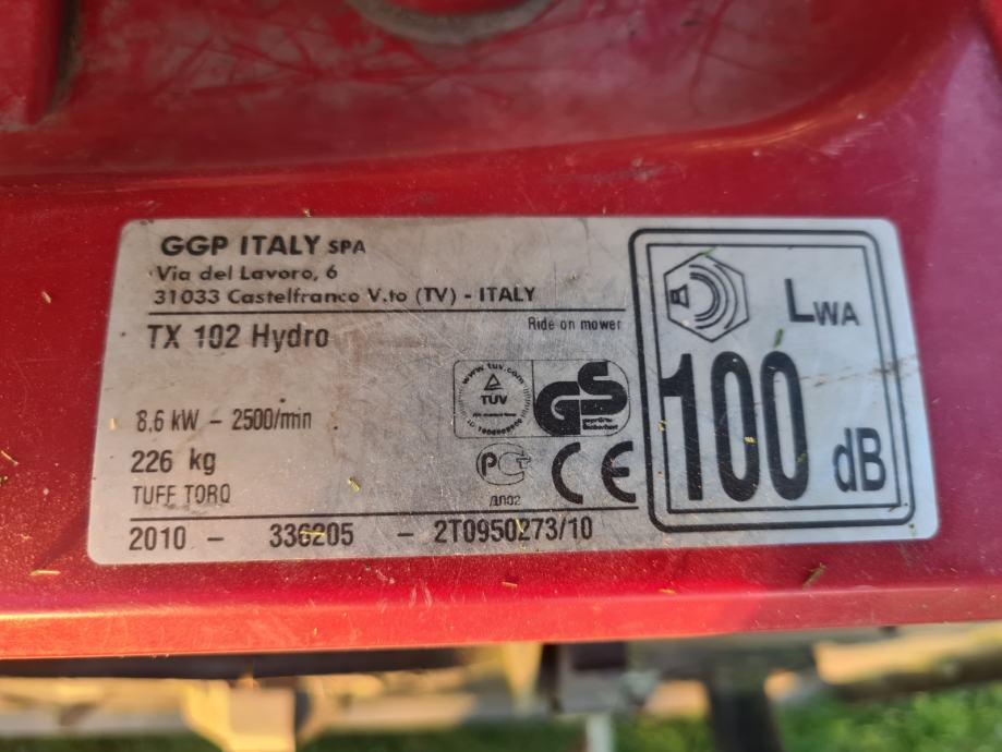 CASTEL GARDEN TX 102 Hydro