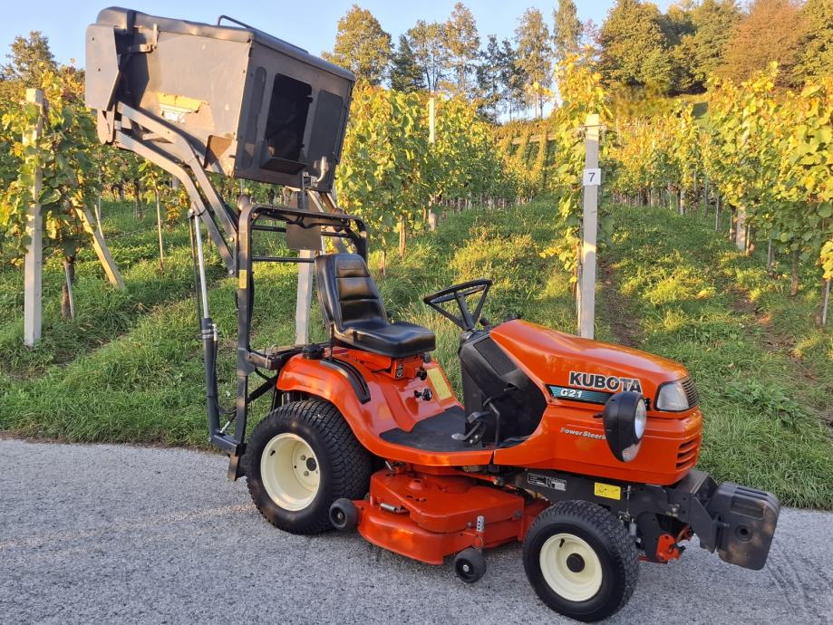 Kubota Dizel G21 HD Vrtni traktor Kosilnica Mulčar Servo Kardan