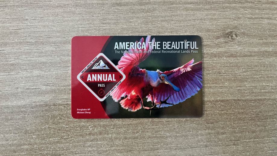 America the Beautiful - letna karta za nacionalne parke v ZDA