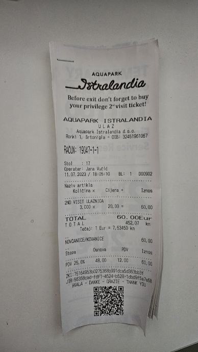 Vstopnice za Istralandijo 3 celodnevne